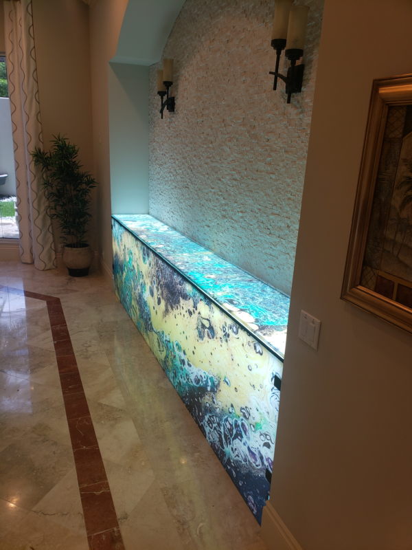 Elevate your Interior space with LED Stained Glass Countertops and ...